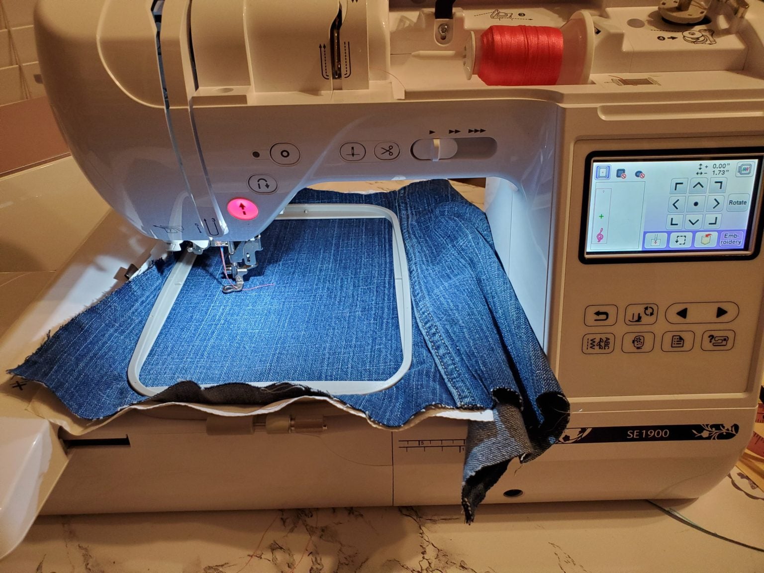 How To Embroider A Denim Bookmark - Cute Gift Idea!