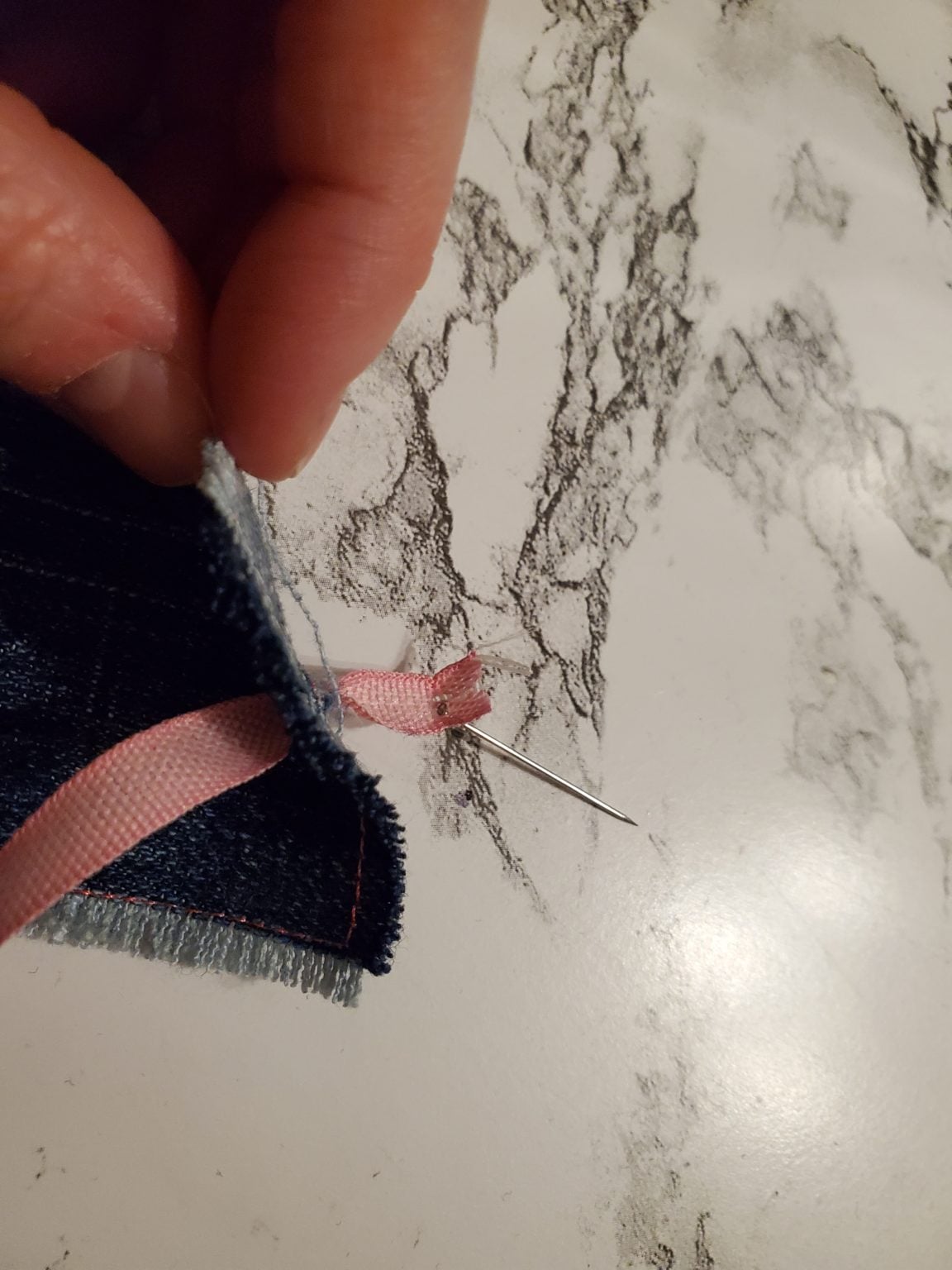 How To Embroider A Denim Bookmark - Cute Gift Idea!
