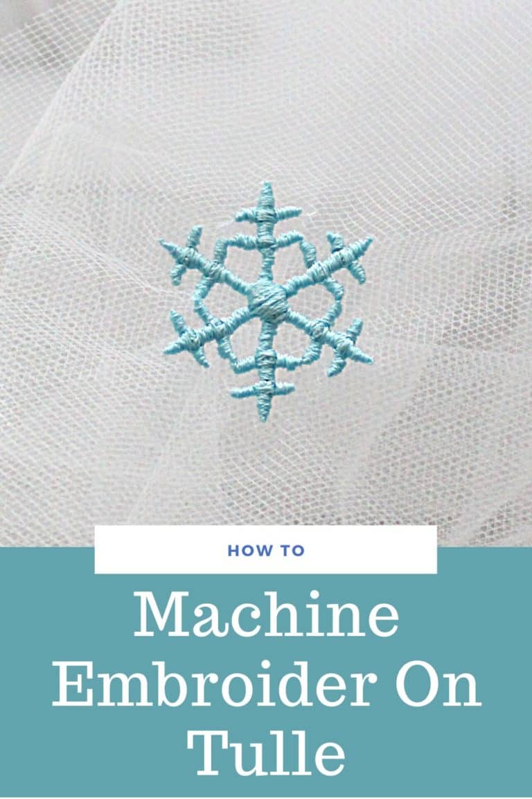 How To Do Machine Embroidery On Tulle Fabric - Tutorial