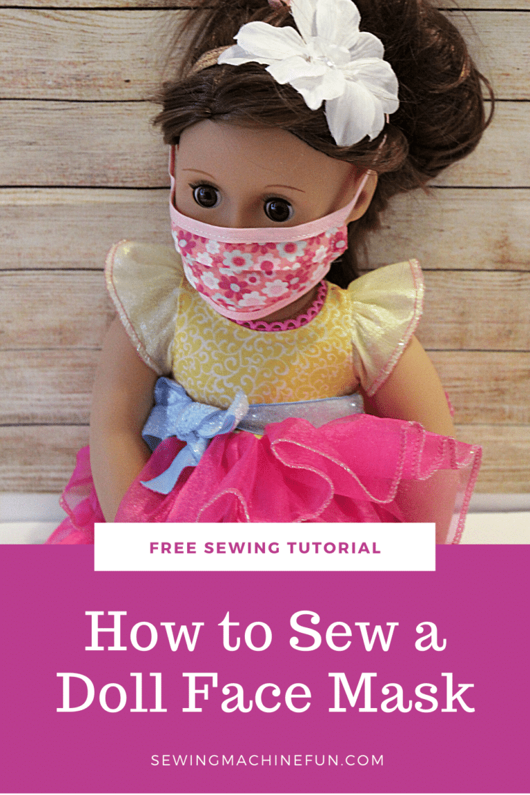Free Doll Face Mask Pattern + Sewing Tutorial