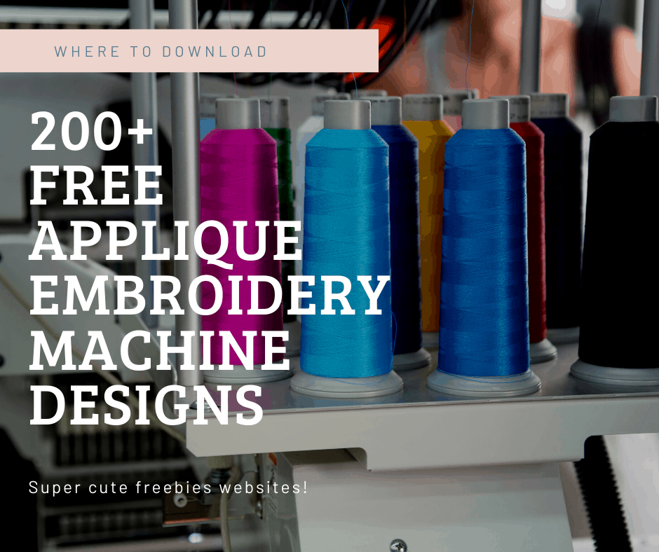 200+ FREE Applique Embroidery Designs To Download