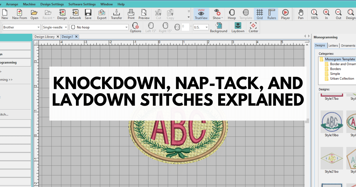 What Is A Knock Down Stitch In Embroidery at Abbey Battye blog