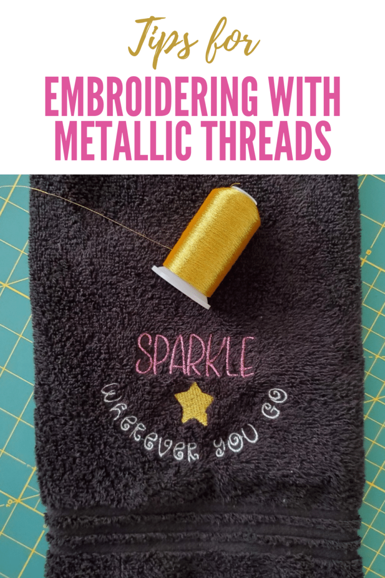 9 Helpful Metallic Thread Embroidery Tips + Troubleshooting