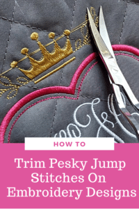 How To Trim Jump Stitches & Remove Them Easily