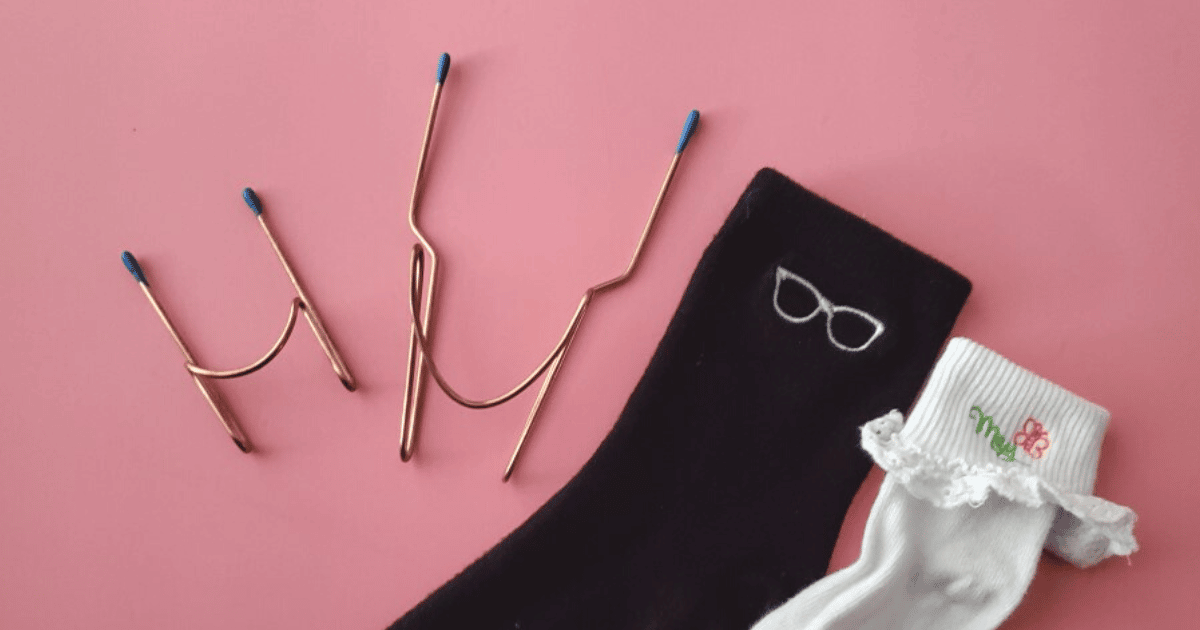 How To Embroider Socks On A Machine - Sock Hoop Tutorial