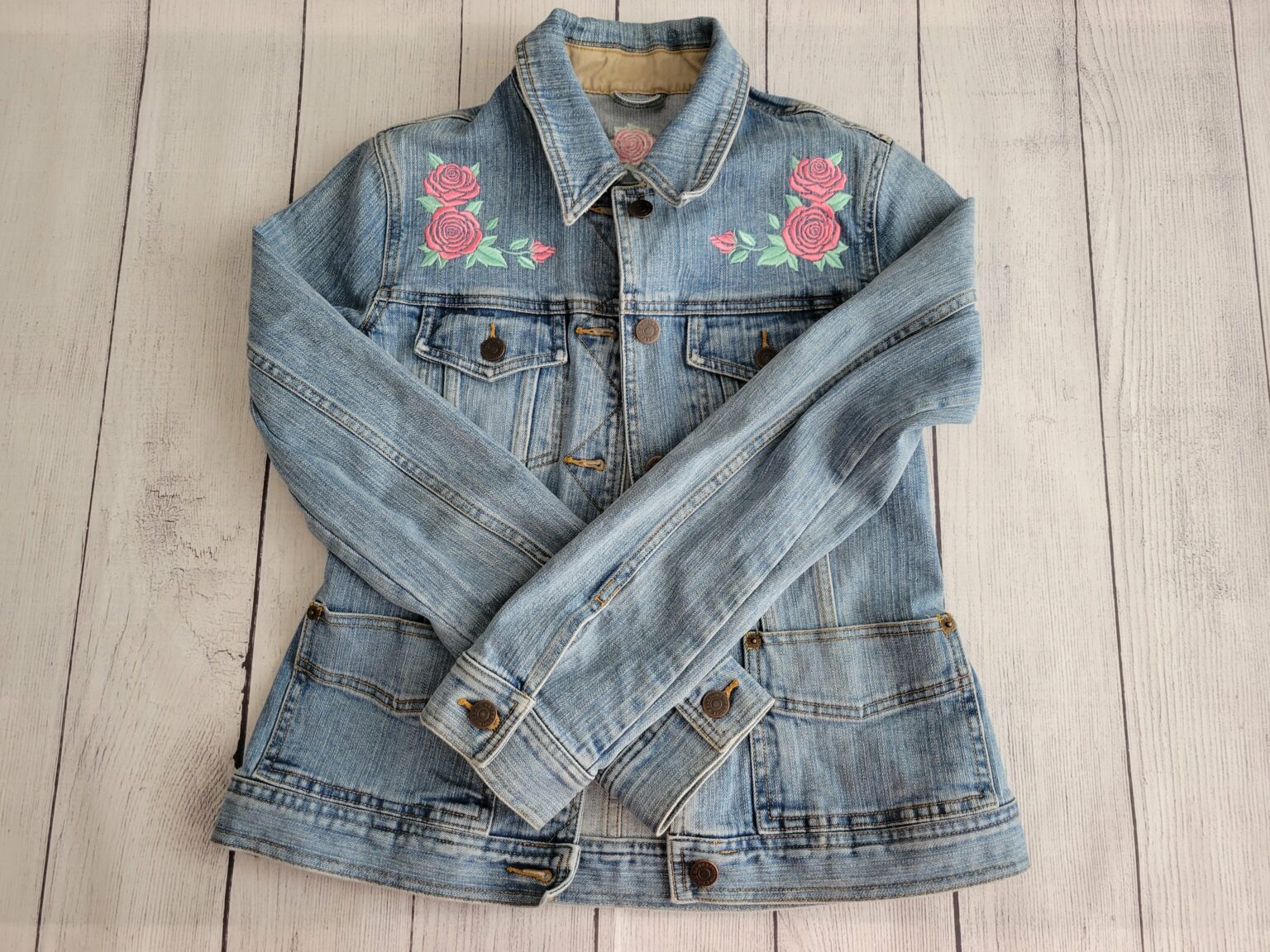 DIY Denim Jacket Embroidery Tutorial