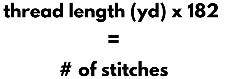 Embroidery Thread Calculations (Stitches/Spool + Required)