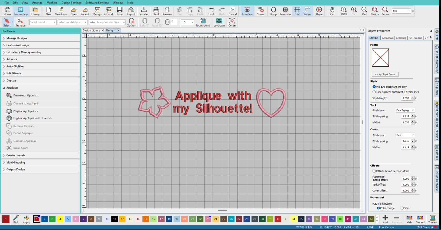 How To Applique With An Embroidery Machine In 6 Steps!