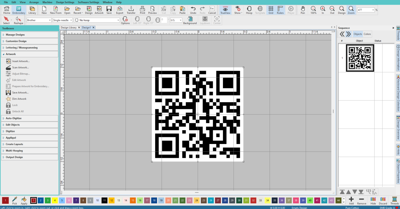 How To Embroider A QR Code