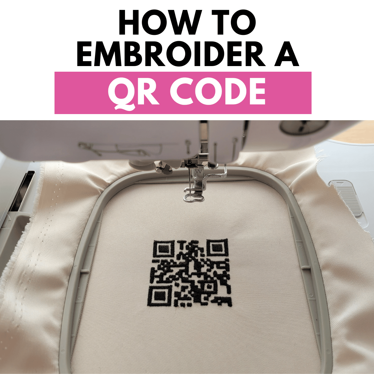 How To Embroider A QR Code How To Embroider A QR Code